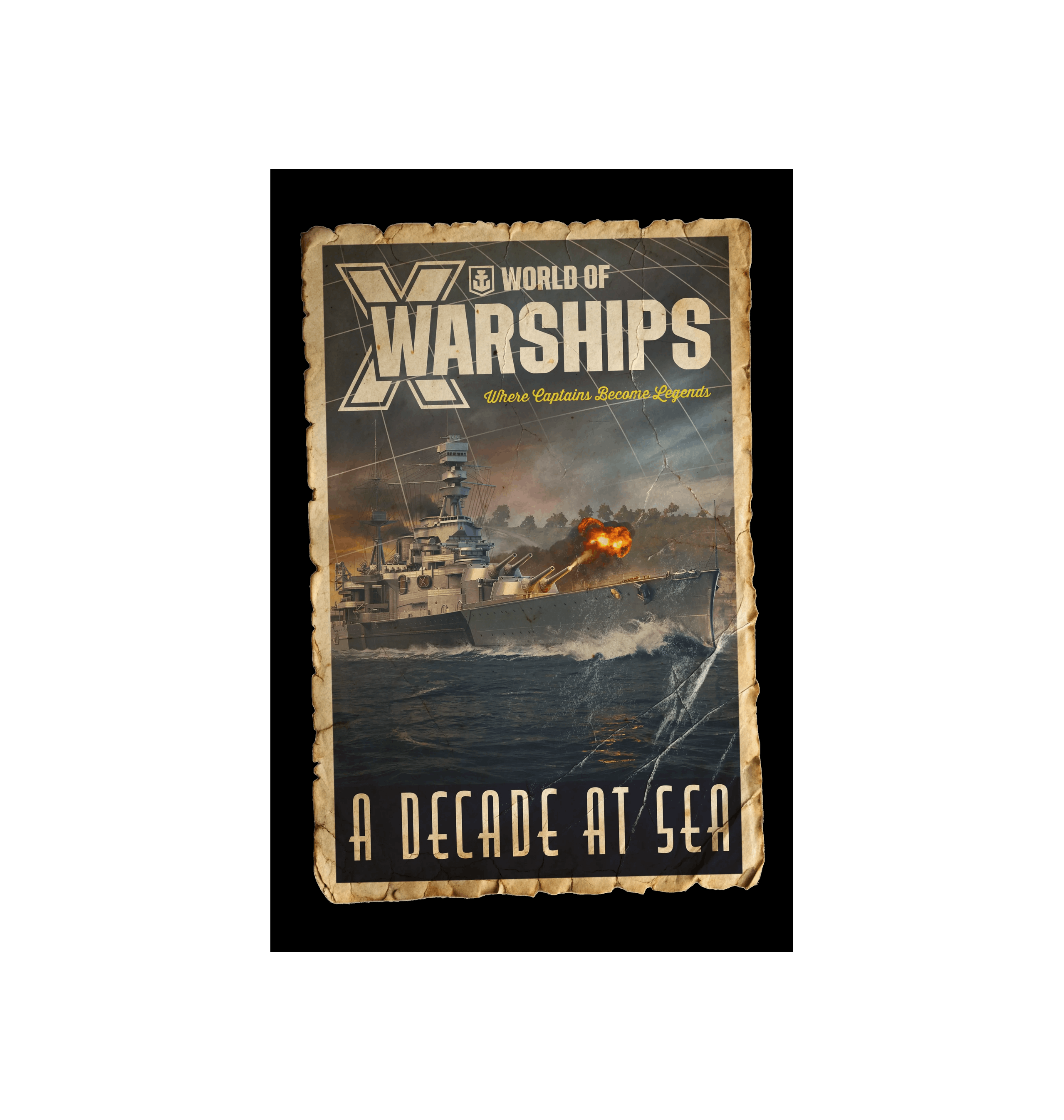 A Decade At Sea Anniversary Poster – World of Warships Merchandise