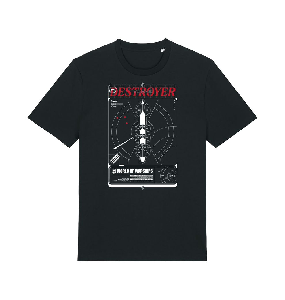 Yūdachi Destroyer Schematic T Shirt – World of Warships Merchandise