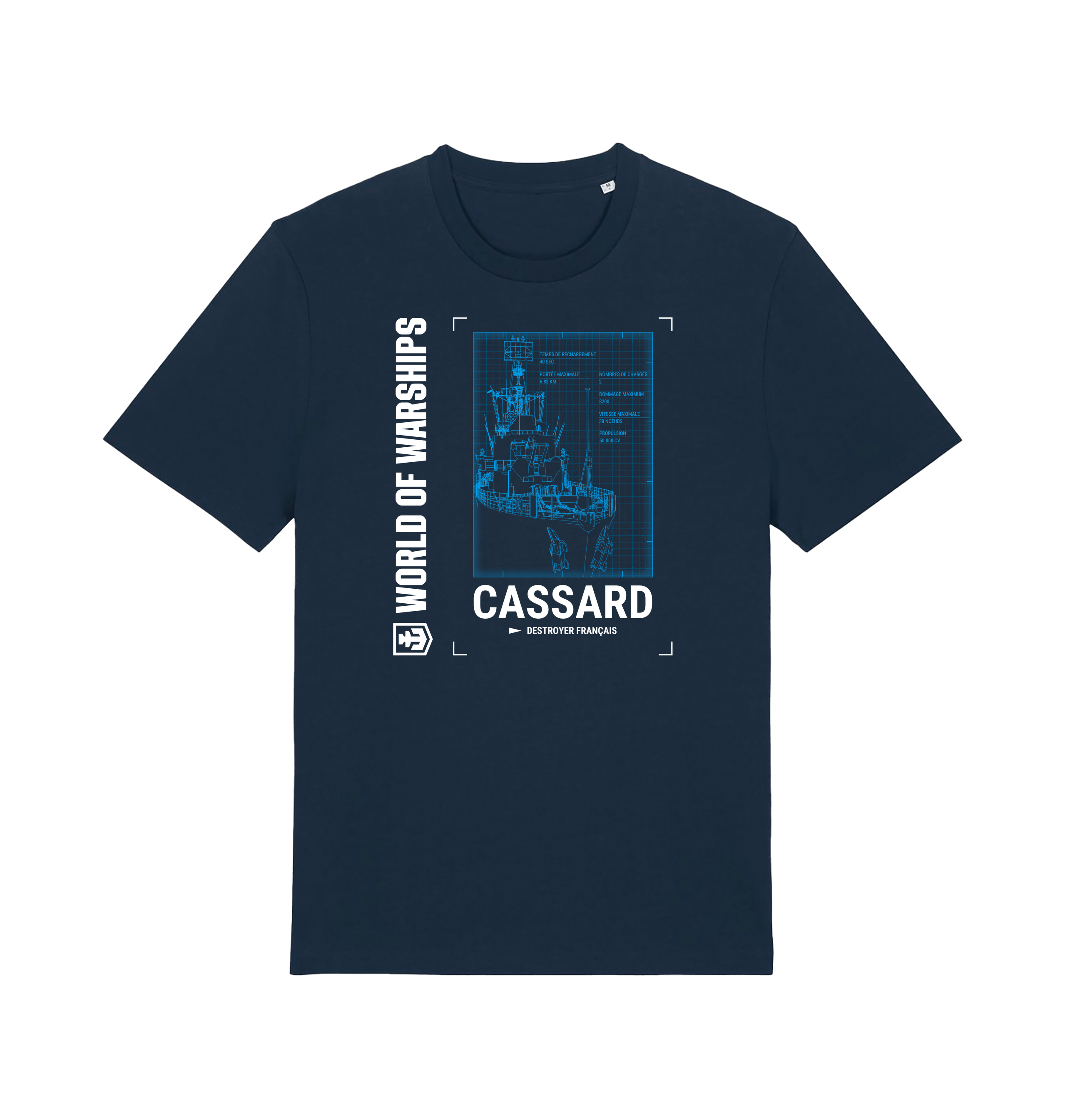 Cassard Destroyer Francais T Shirt – World of Warships Merchandise